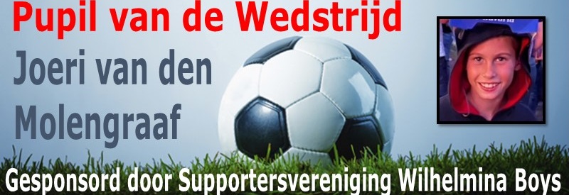 Joeri van den Molengraaf is "Pupil van de Wedstrijd" bij Wilhelmina ...